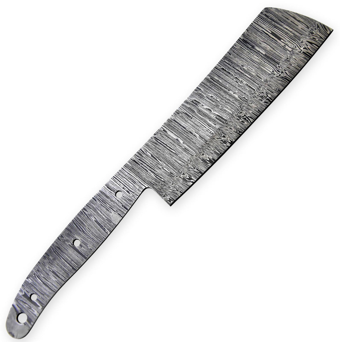 MB721-Custom Hand Forged Damascus Steel Blank Blade Camping Cleaver ...